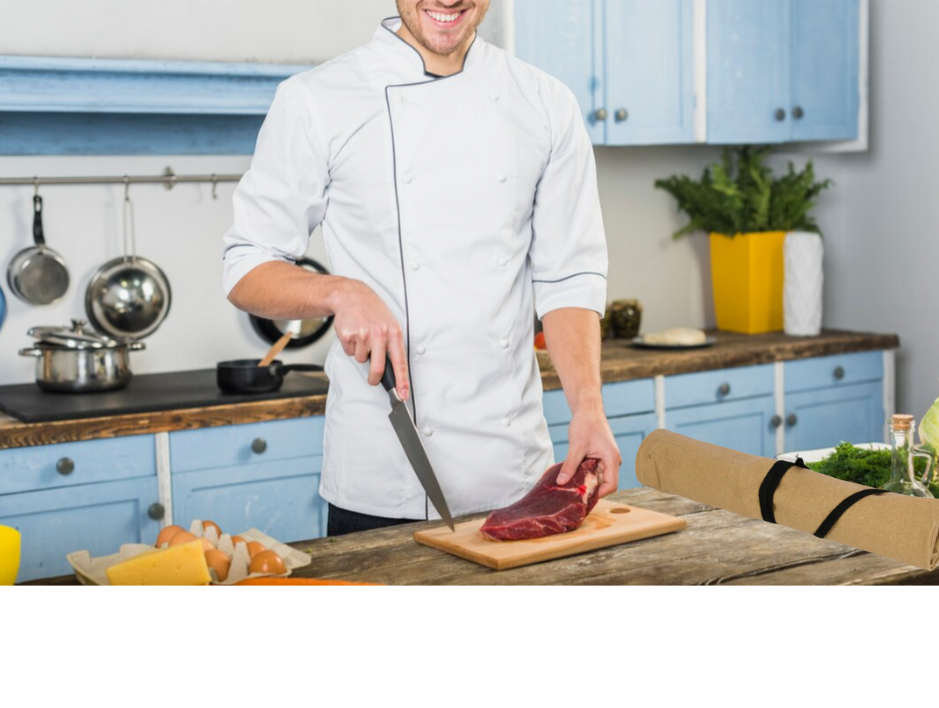 Unveiling the Essentials: KRC Canvas Chef Knife Roll (5-Slot) - Beige ...