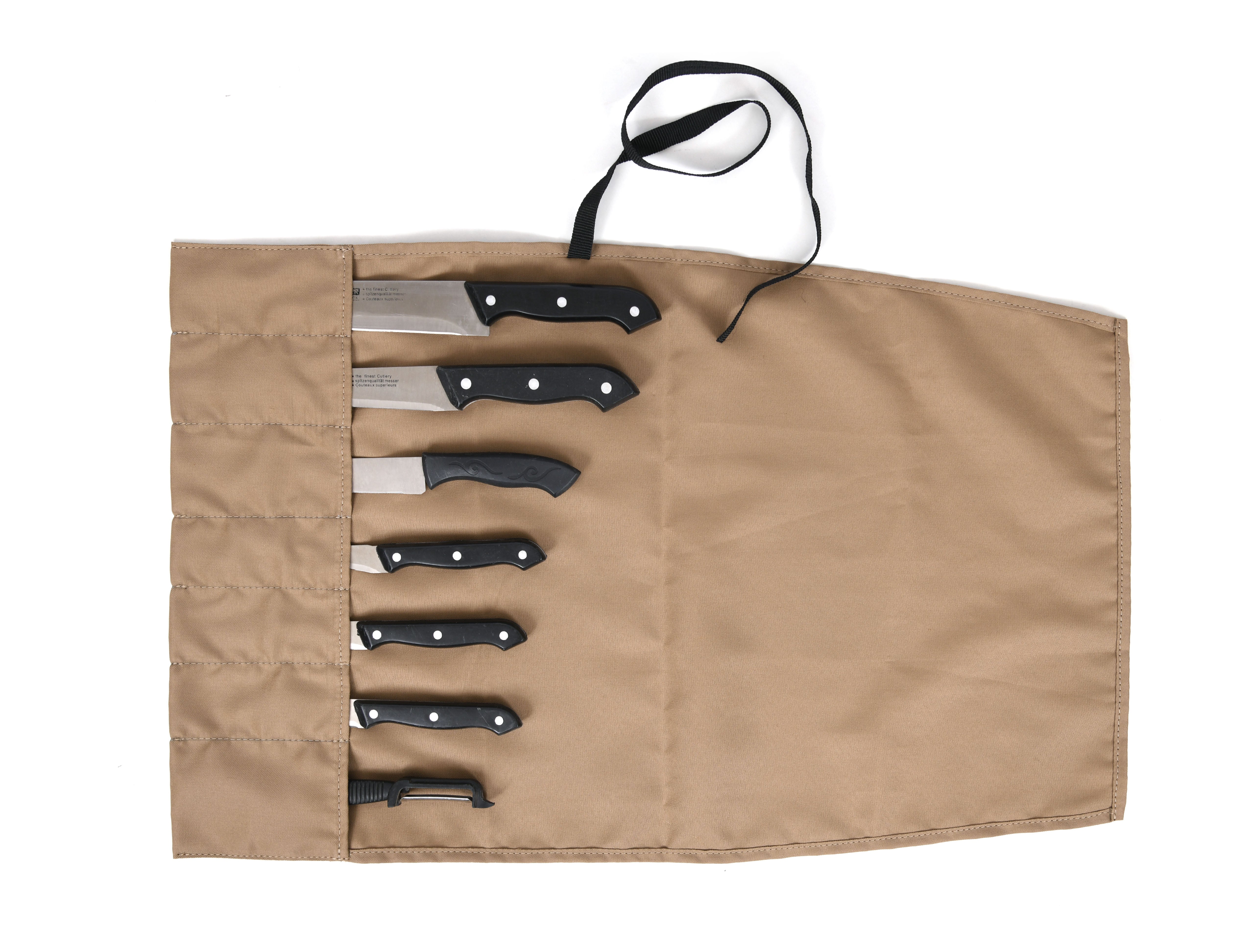 Chef's Twill Knife Roll Ivory 7 Slot (KR-70A) – Knife Roll Company